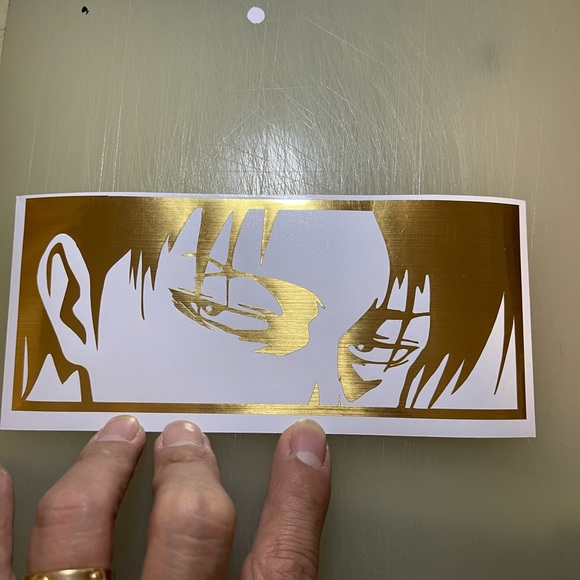 Hand Crafted | Other | Attack On Titan Levi Ackerman Decal Sticker ...